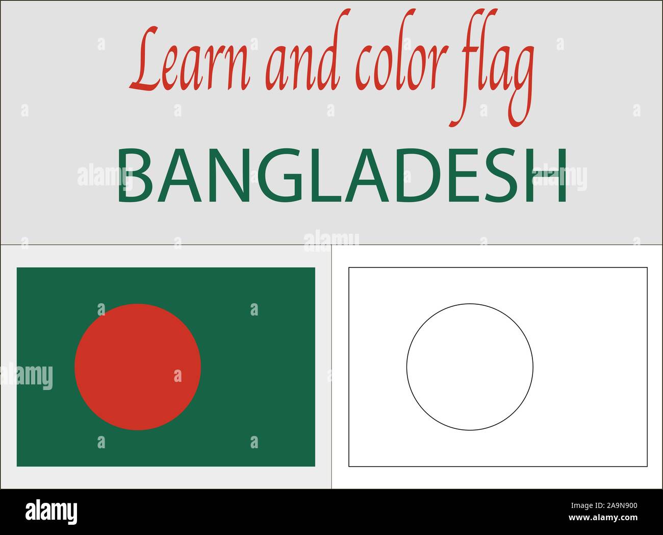 National flag Coloring Book pages for Education and learning. original ...