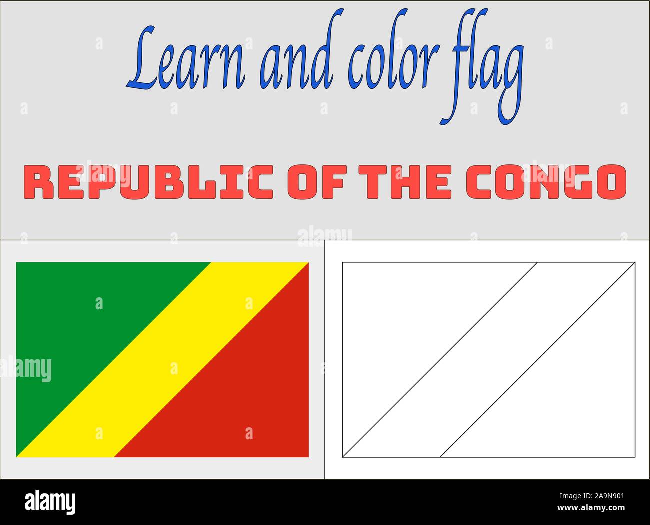 National flag Coloring Book pages for Education and learning. original ...