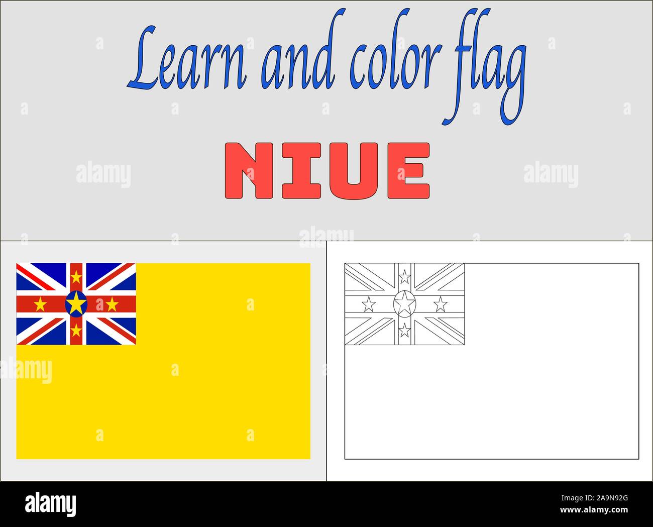 National flag Coloring Book pages for Education and learning. original ...