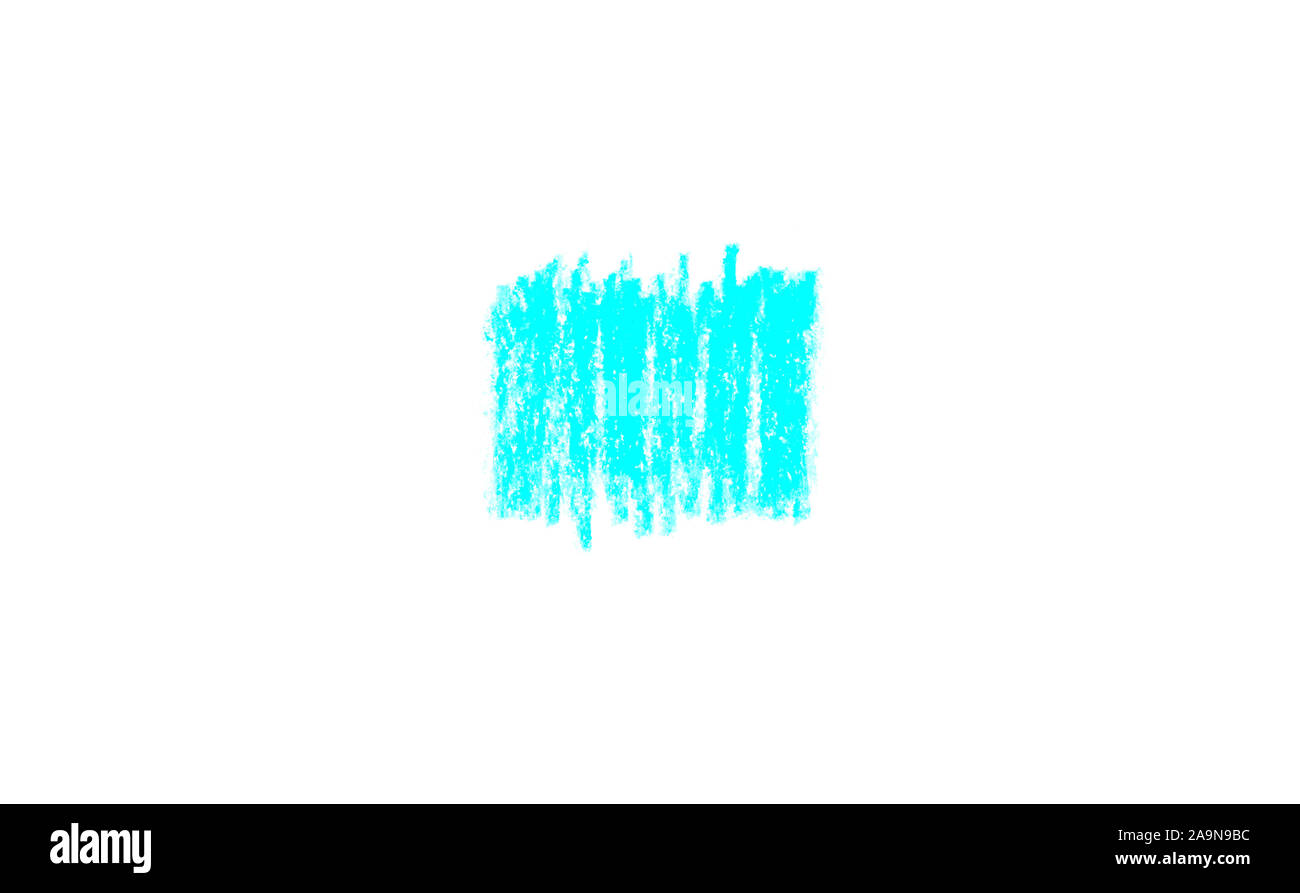 Blue crayon color isolated on white background Stock Photo - Alamy