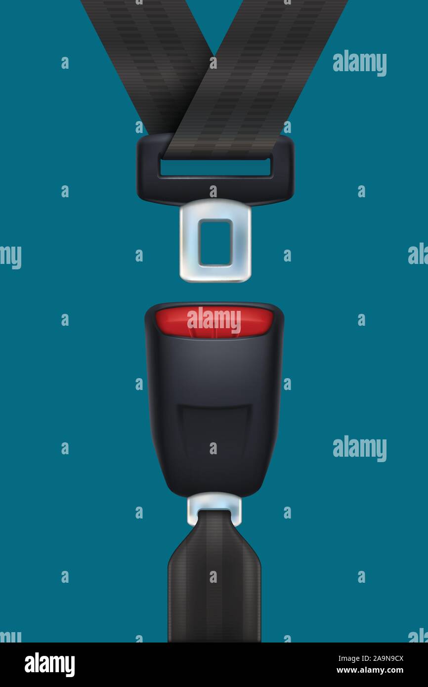 Safety seat belt on Stock Vector Images - Alamy