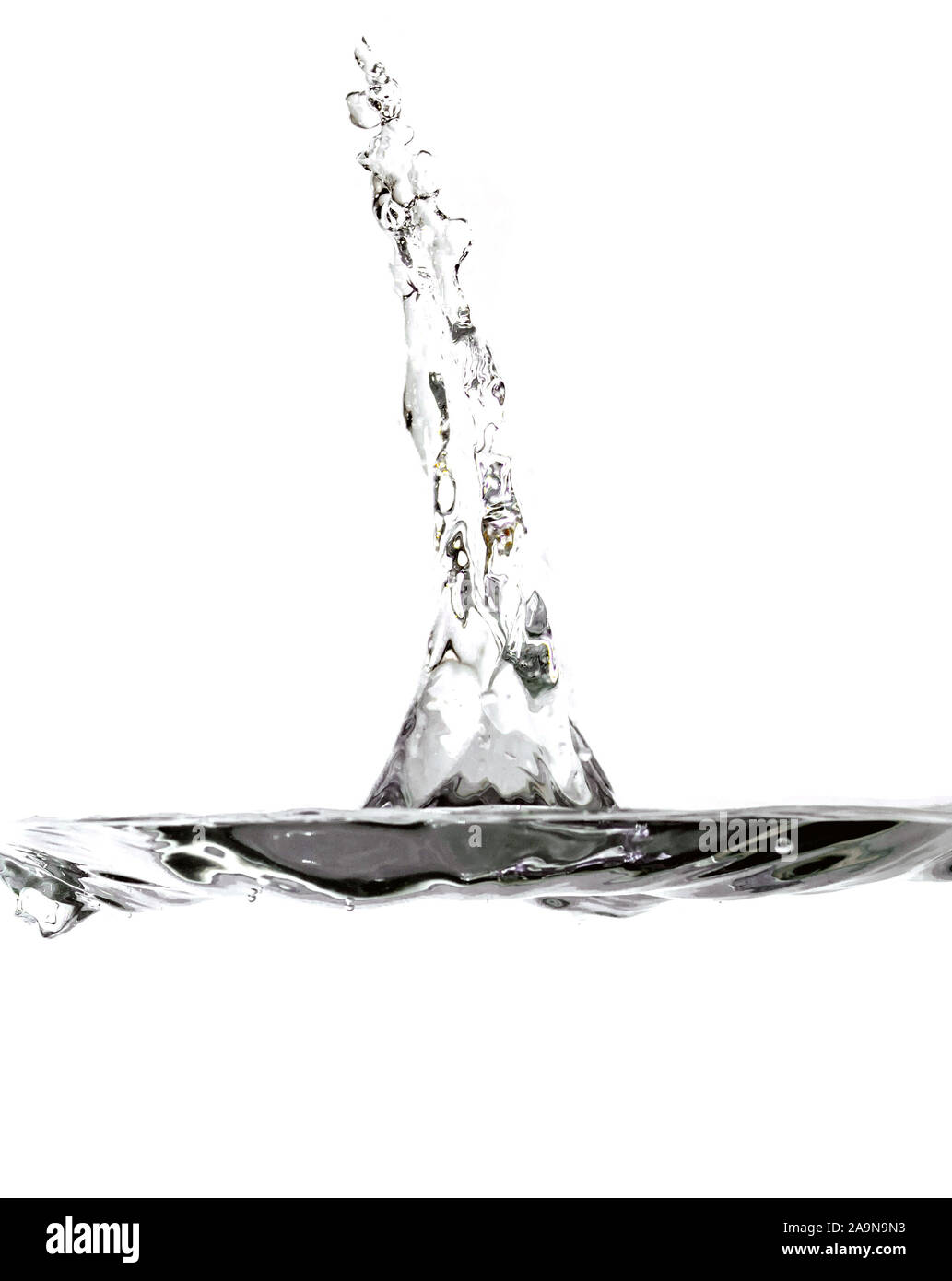 Water splash and drop on white background Stock Photo - Alamy