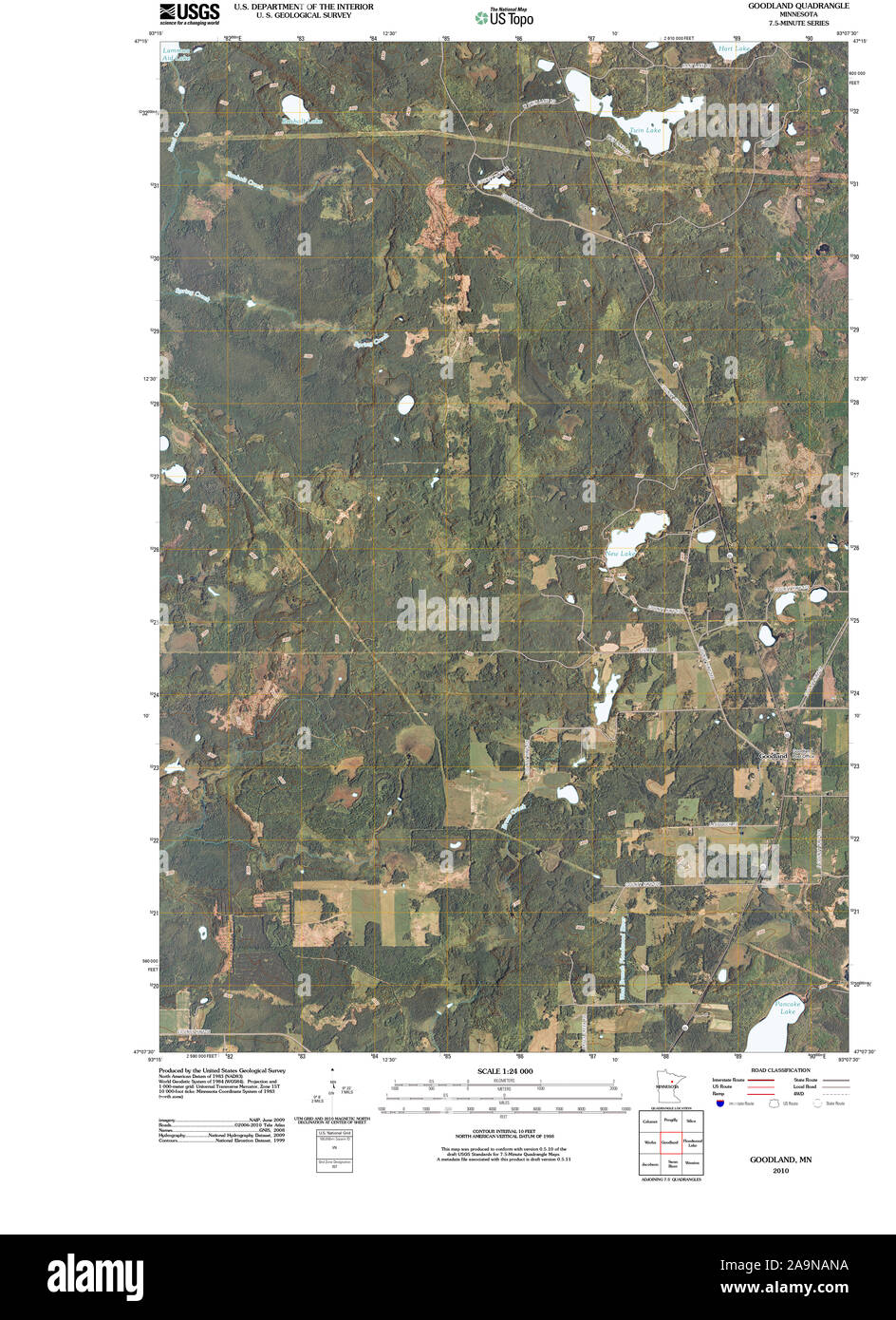 Map of goodland hi-res stock photography and images - Alamy