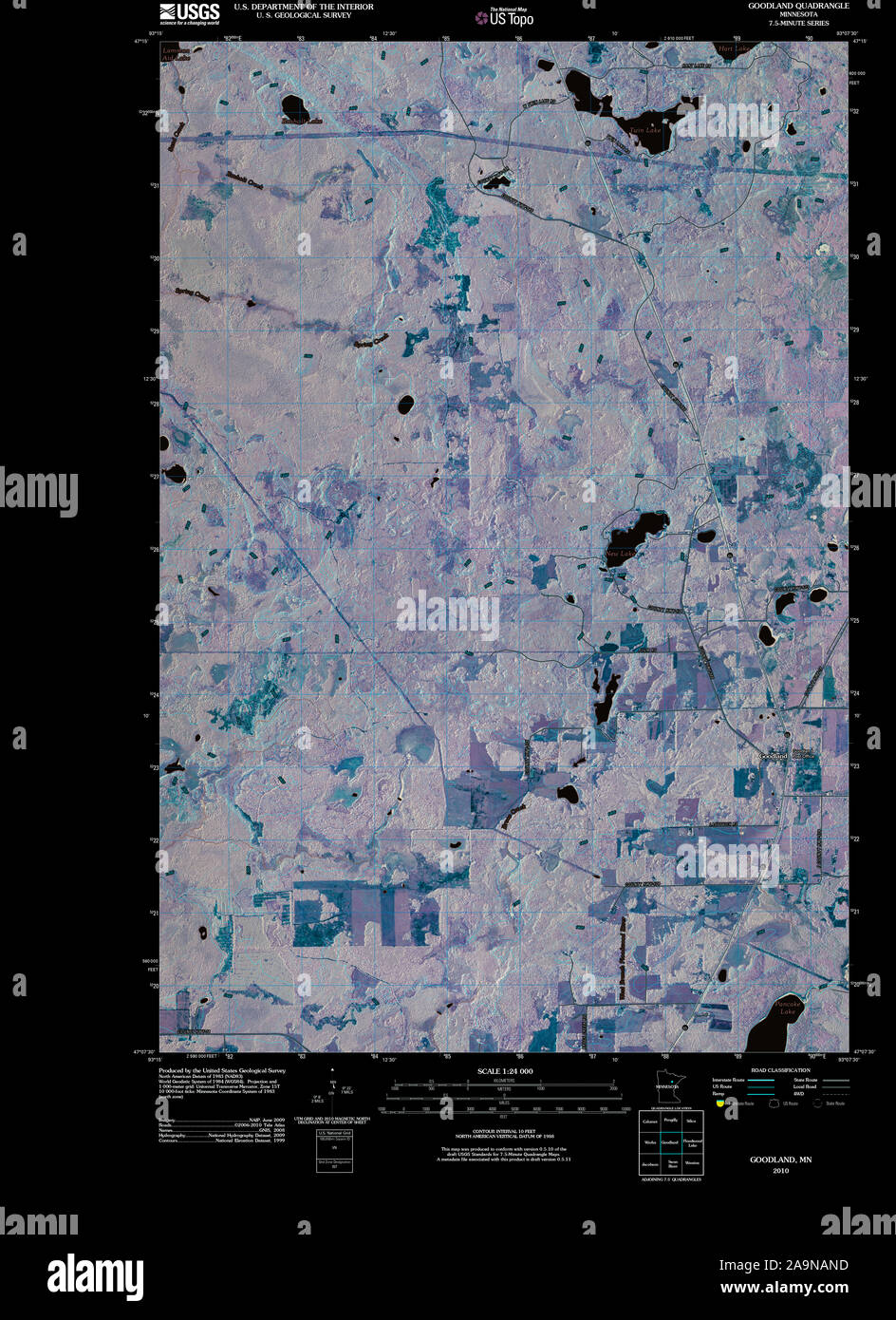 Map of goodland hi-res stock photography and images - Alamy
