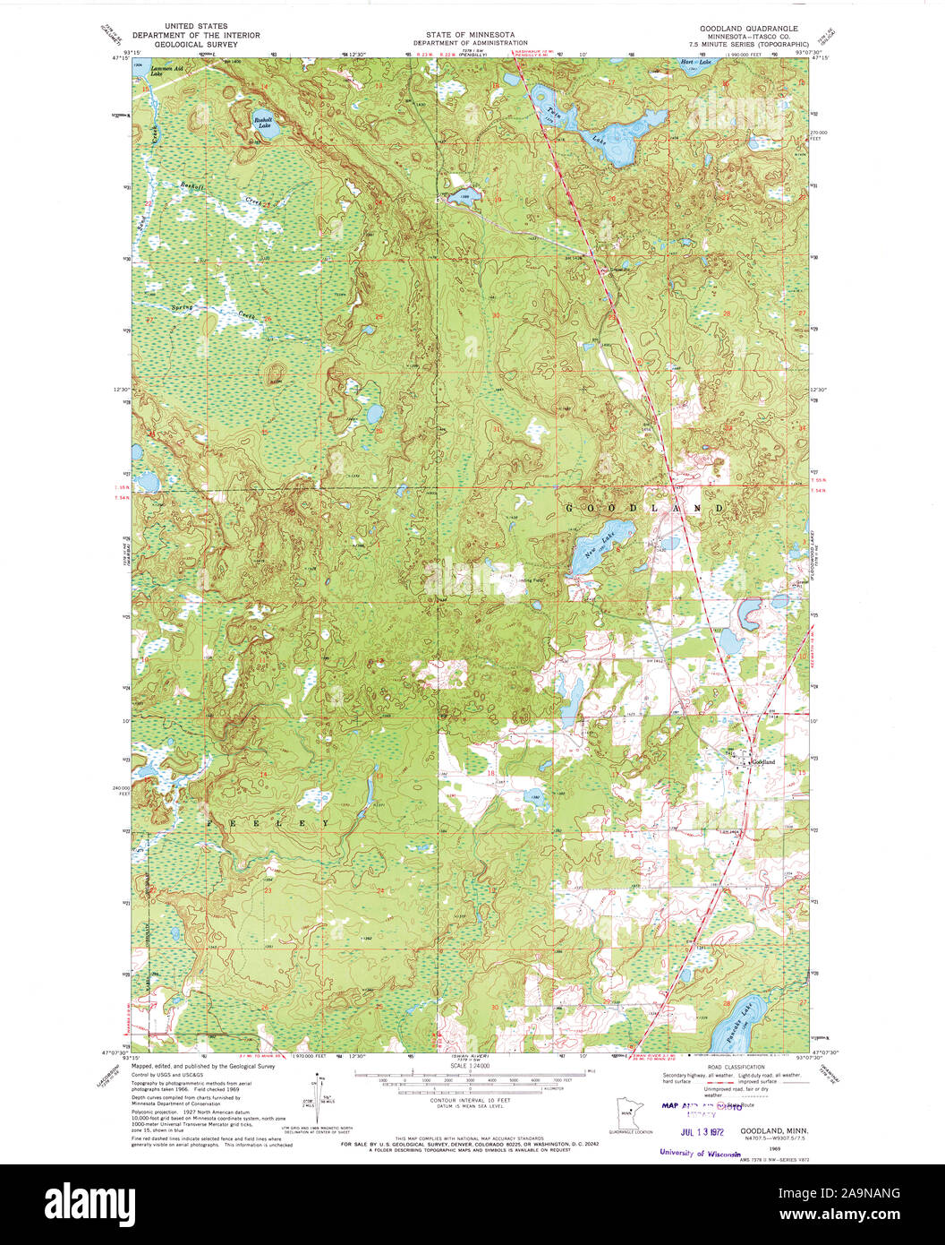 Map of goodland hi-res stock photography and images - Alamy