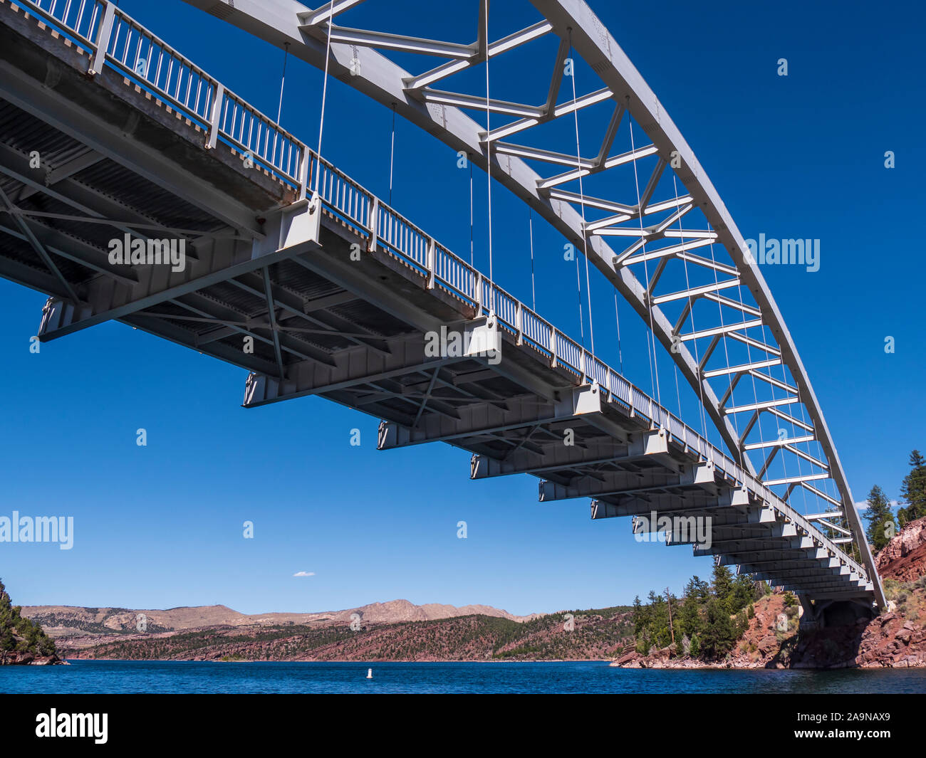 Cart Creek Bridge, Flaming Gorge Reservoir, Flaming Gorge National ...