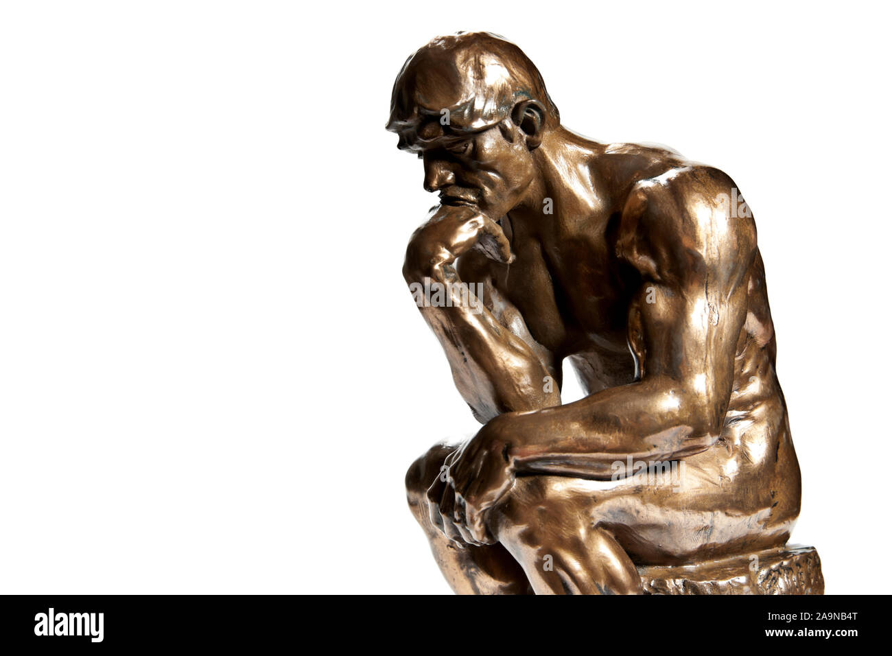 The thinker bronze statue Cut Out Stock Images & Pictures - Alamy