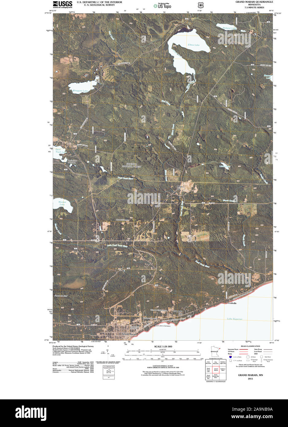 Grand marais map hi-res stock photography and images - Alamy