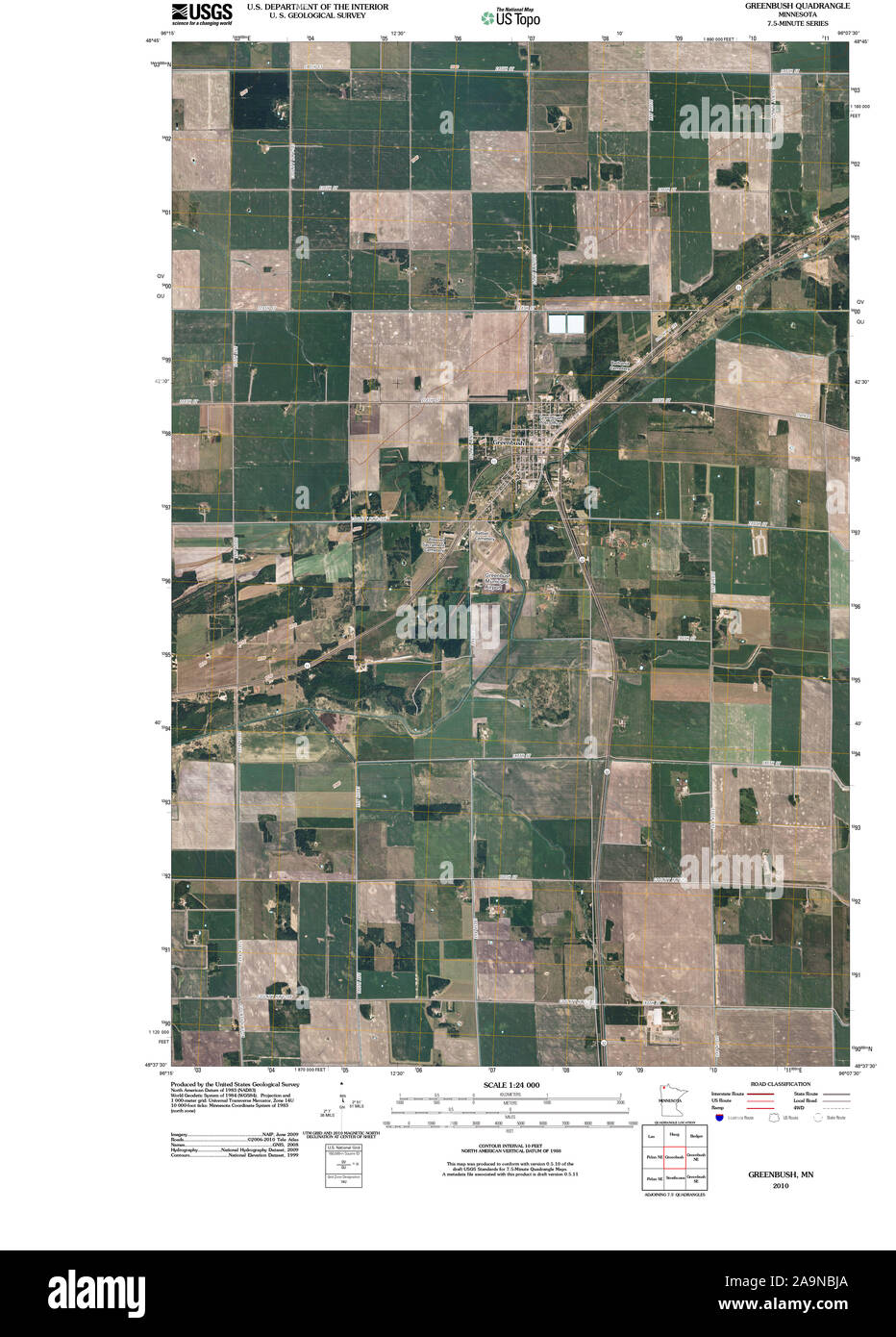 Greenbush minnesota map hi-res stock photography and images - Alamy