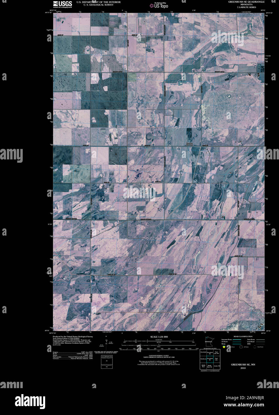 Greenbush minnesota map hi-res stock photography and images - Alamy