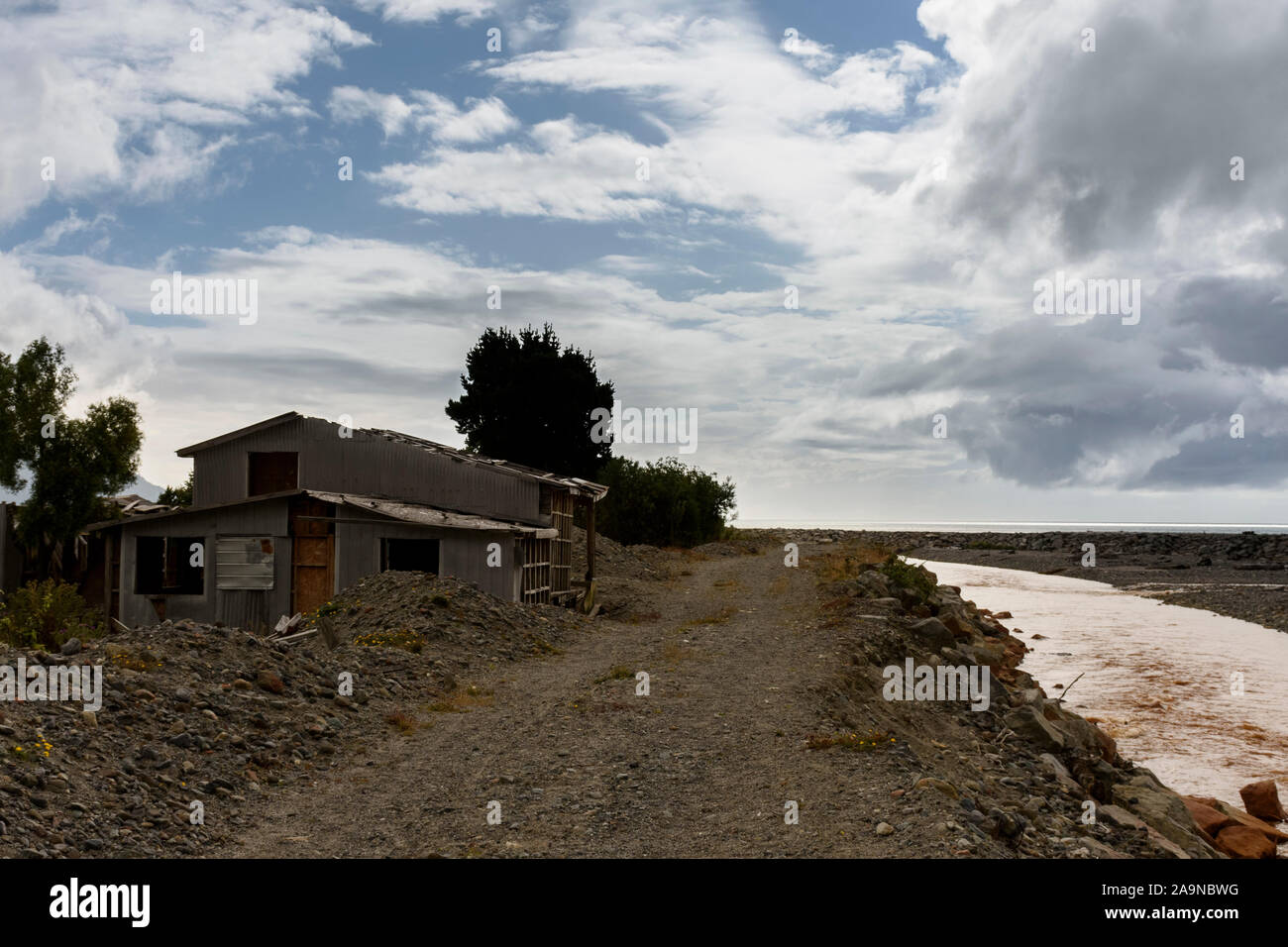 Destroyed and abandoned buildings after Chaitén volcano eruption in ...