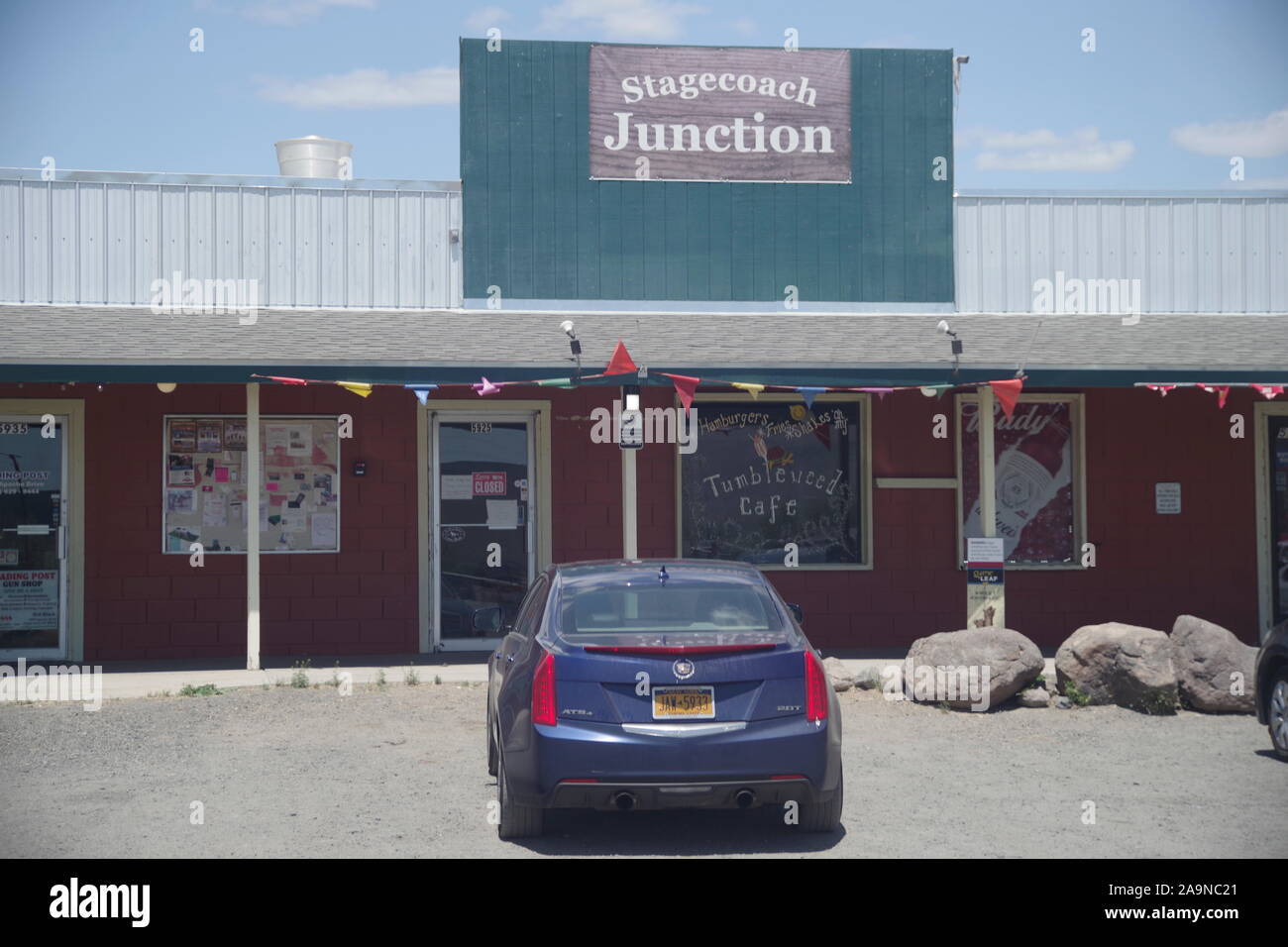 Stagecoach Junction Mall, Stagecoach, Nevada Stock Photo - Alamy