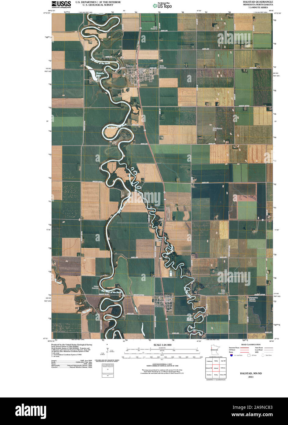 Map of halstad hi-res stock photography and images - Alamy