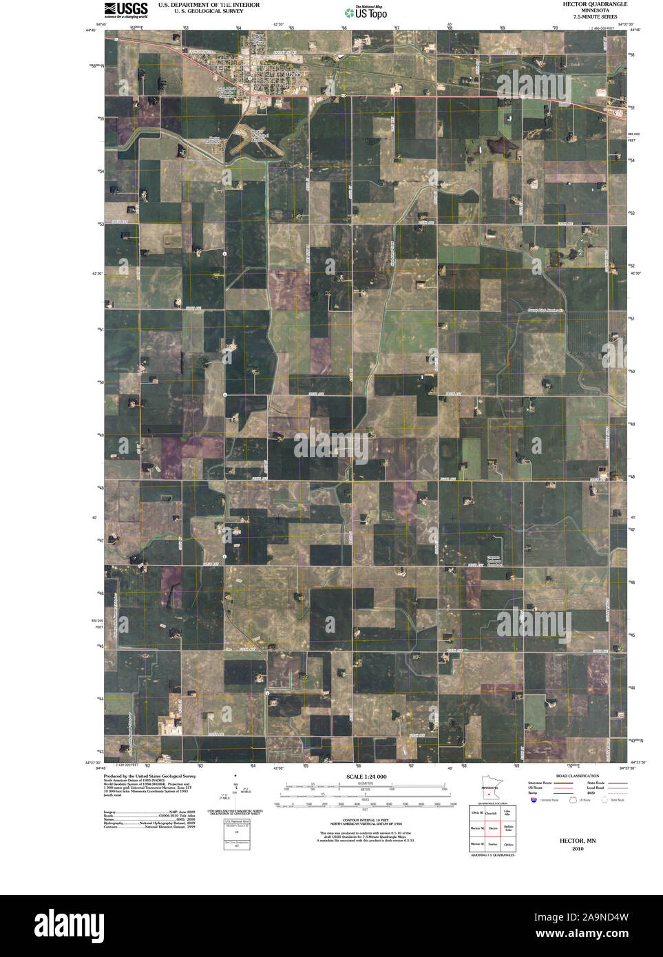 Map of hector minnesota hi-res stock photography and images - Alamy
