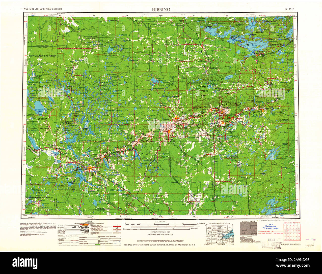 Map of hibbing hi-res stock photography and images - Alamy