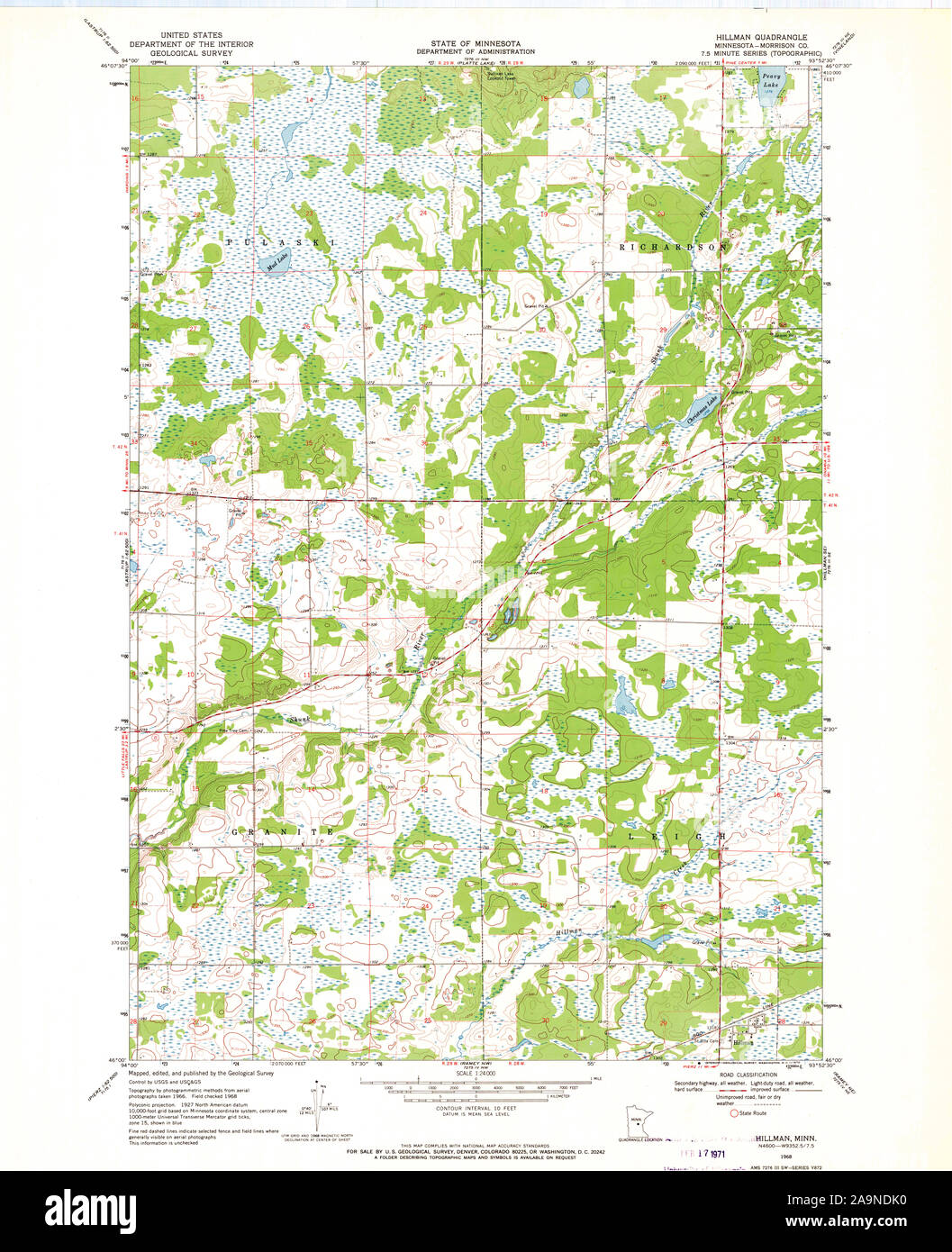 Map of hillman hi-res stock photography and images - Alamy