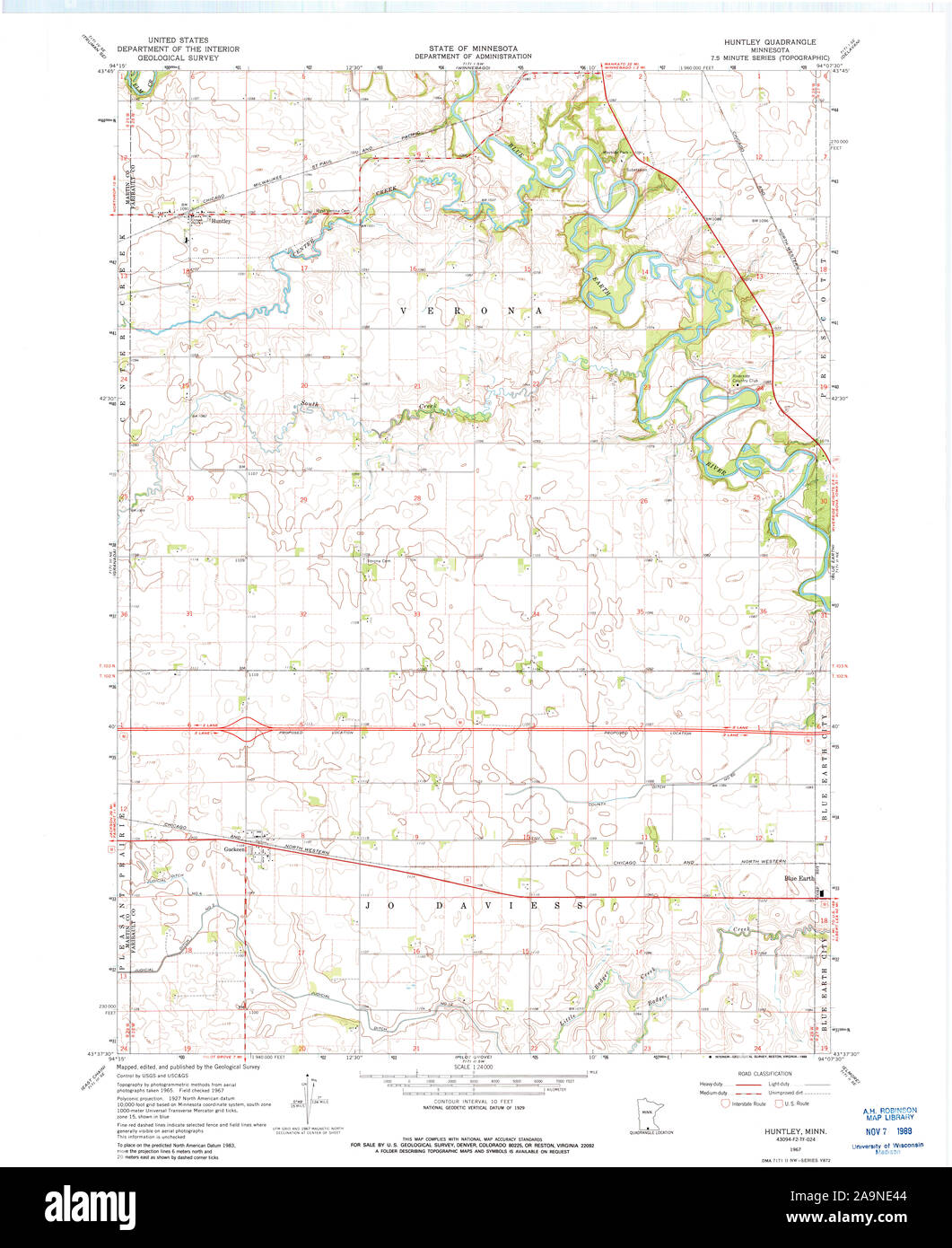 Huntley map Cut Out Stock Images & Pictures - Alamy
