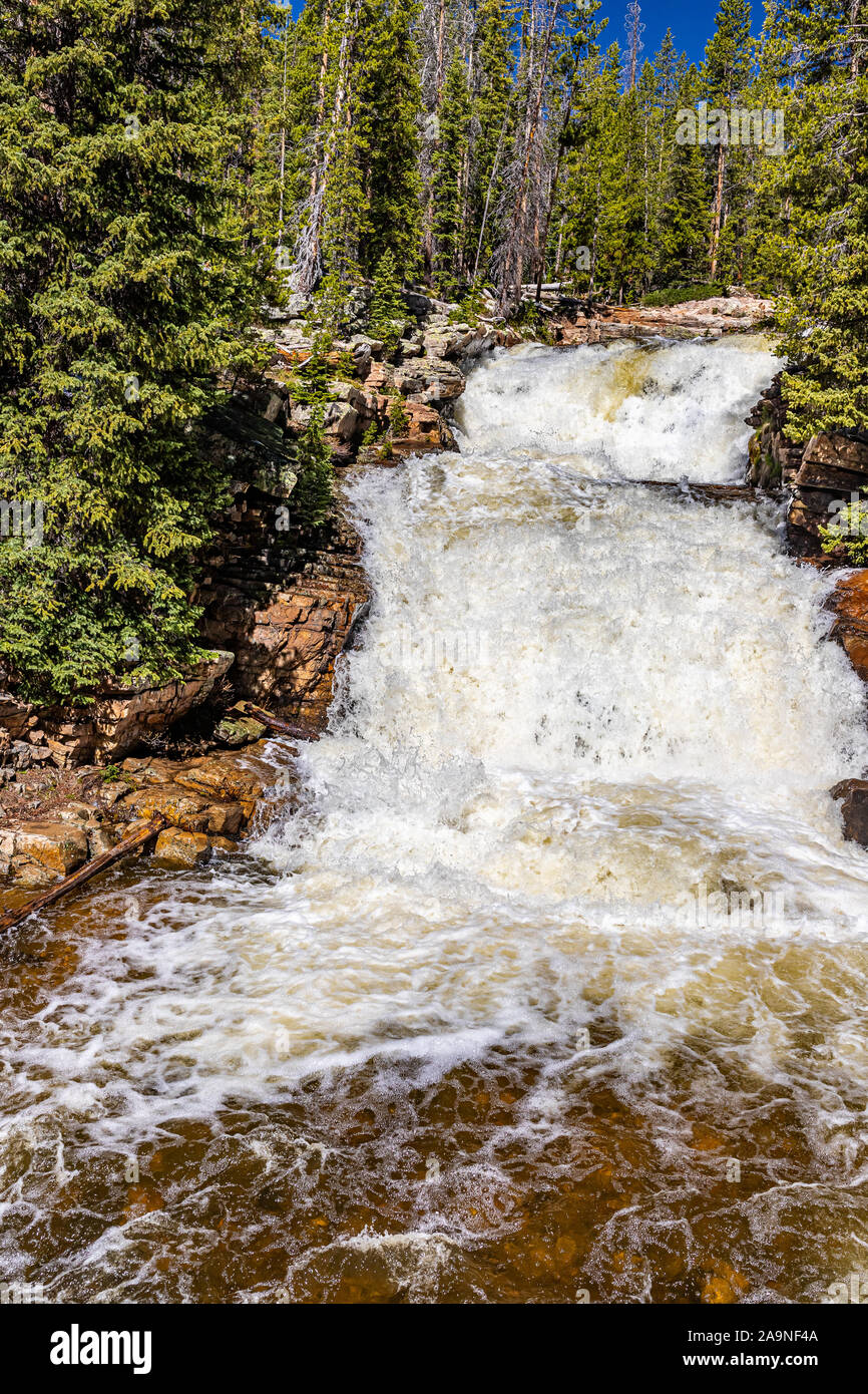 Provo River Falls is a series of waterfalls in Utah's Wasatch National ...
