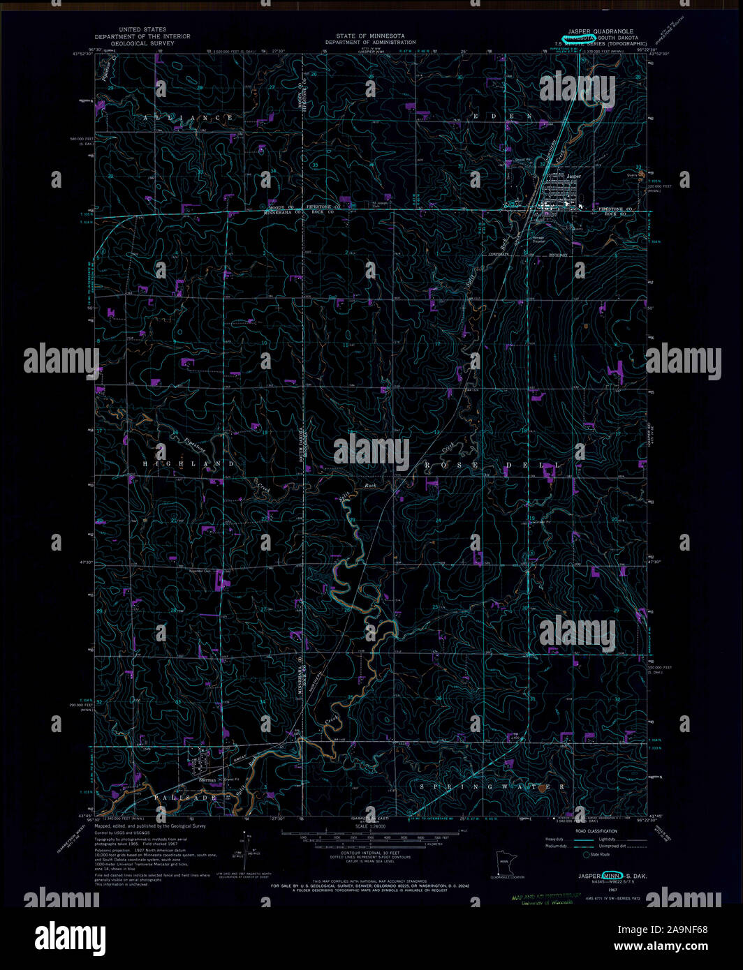 Jasper minnesota map hi-res stock photography and images - Alamy