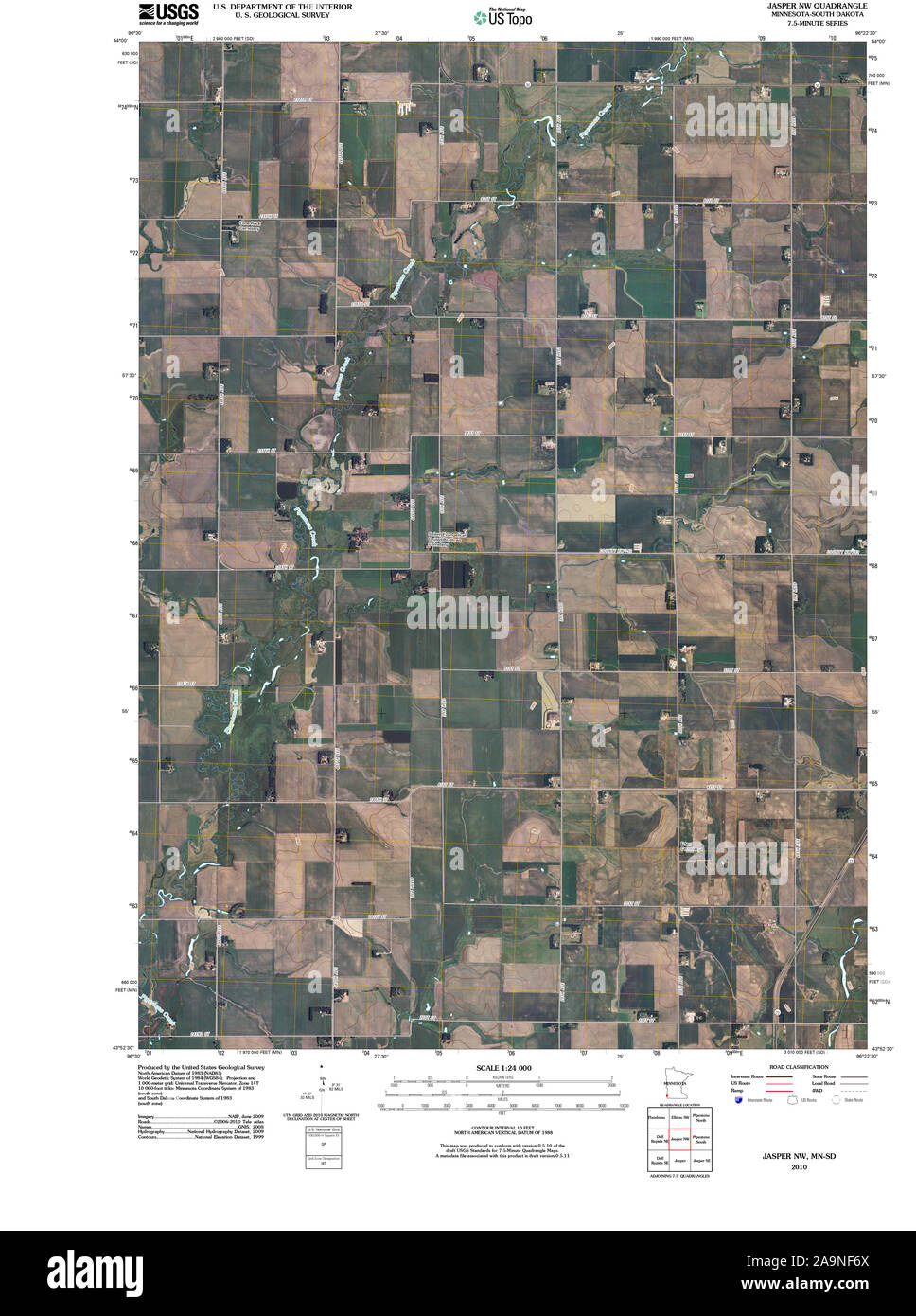 Map of jasper minnesota hi-res stock photography and images - Alamy