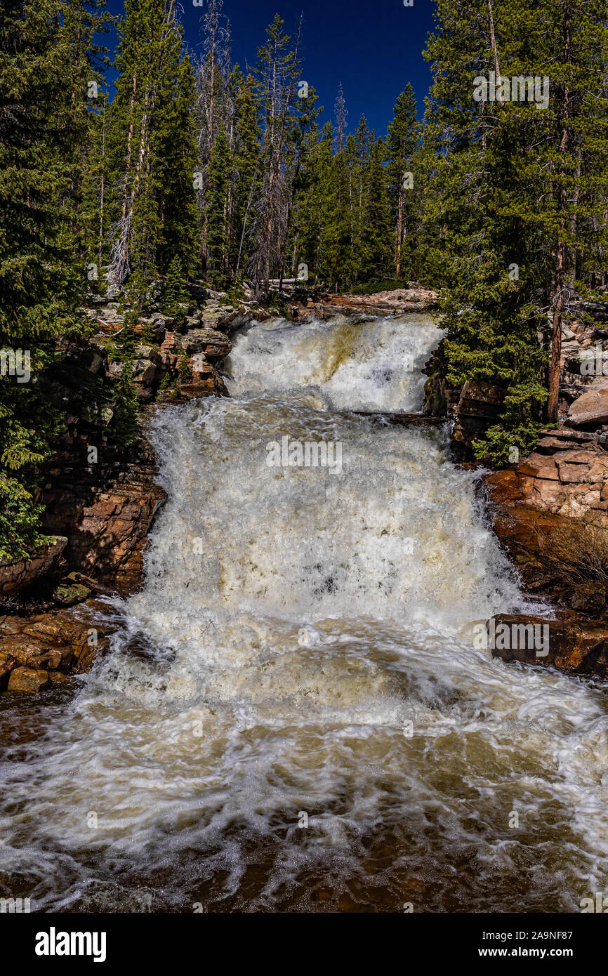 Provo River Falls is a series of waterfalls in Utah's Wasatch National ...