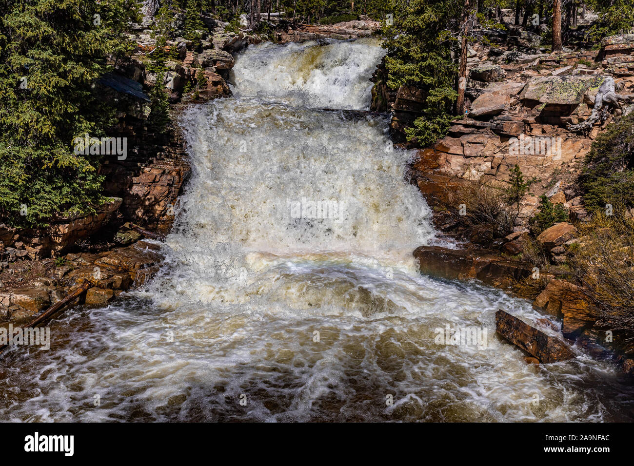 Provo River Falls is a series of waterfalls in Utah's Wasatch National ...