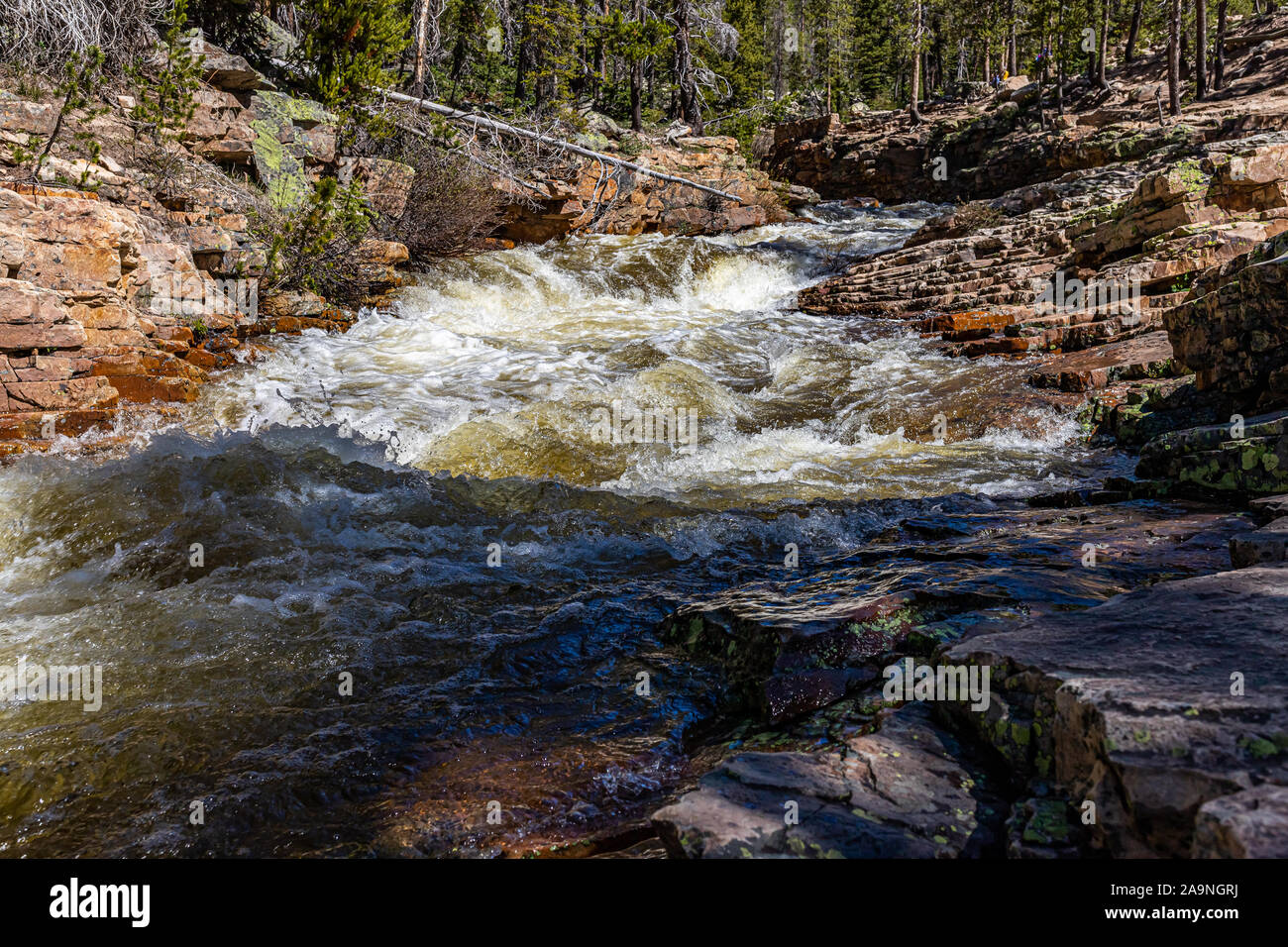 Provo River Falls is a series of waterfalls in Utah's Wasatch National ...