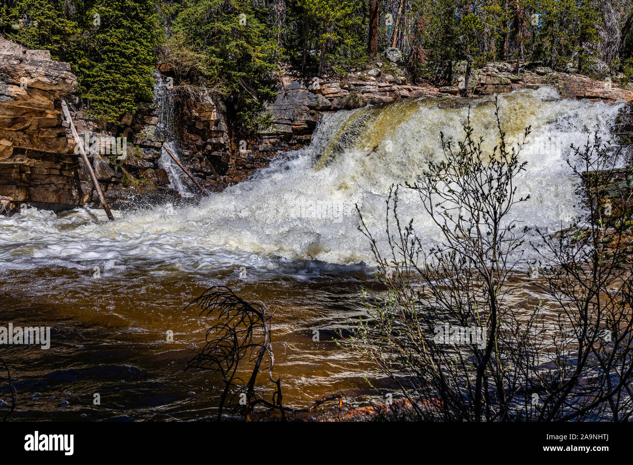 Provo River Falls is a series of waterfalls in Utah's Wasatch National ...