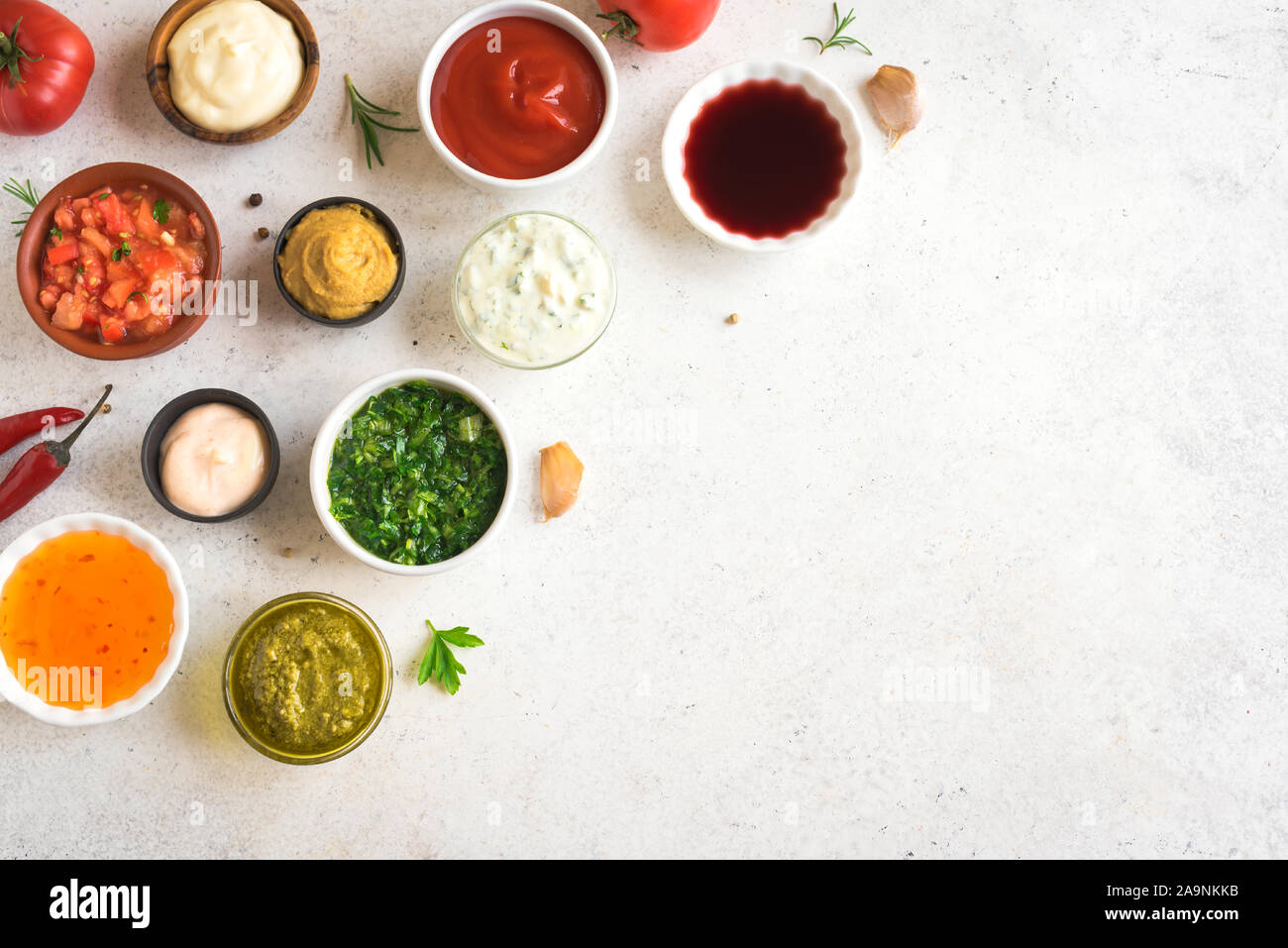 Various sauces hi-res stock photography and images - Alamy