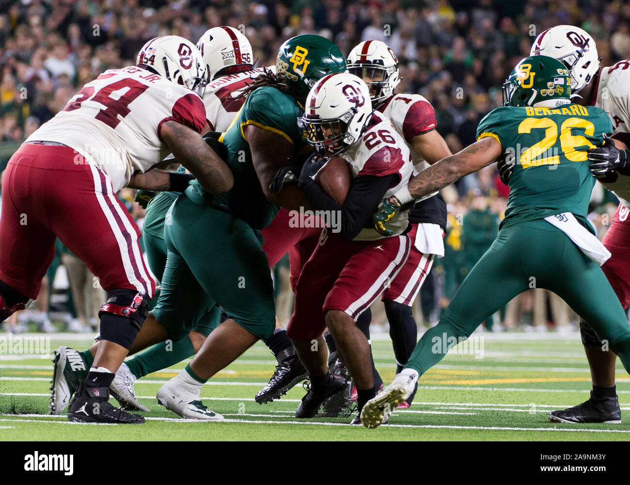 Waco, Texas, USA. 16th Nov, 2019. Baylor Bears defensive tackle ...