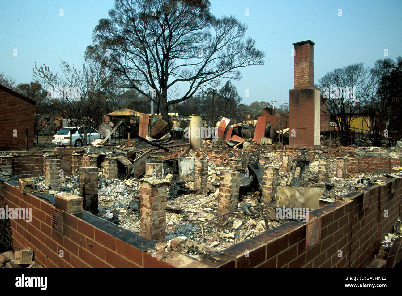 Bushfires in Canberra, ACT, destroyed 470 homes in 2003 Stock Photo - Alamy