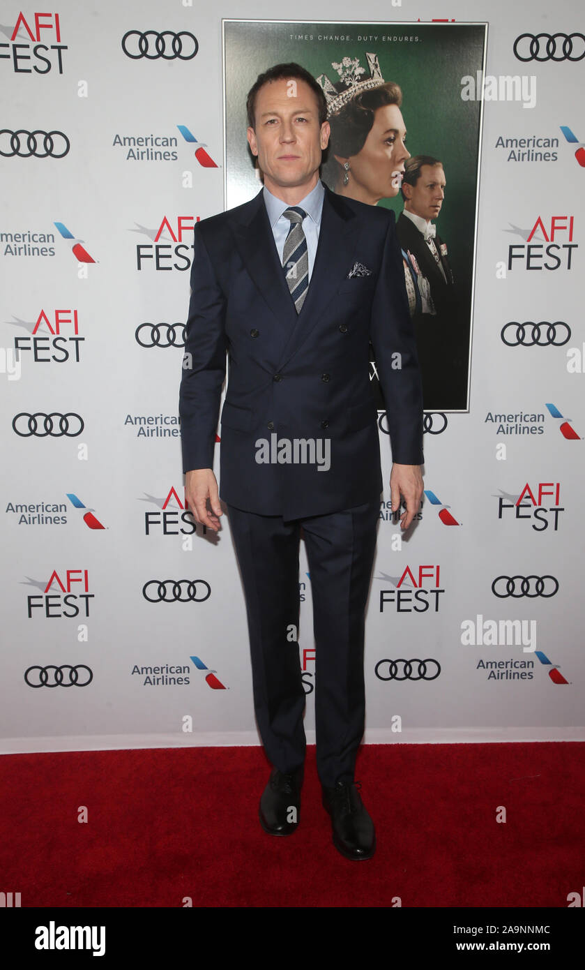 Hollywood, Ca. 16th Nov, 2019. Tobias Menzies, at The Crown Gala ...