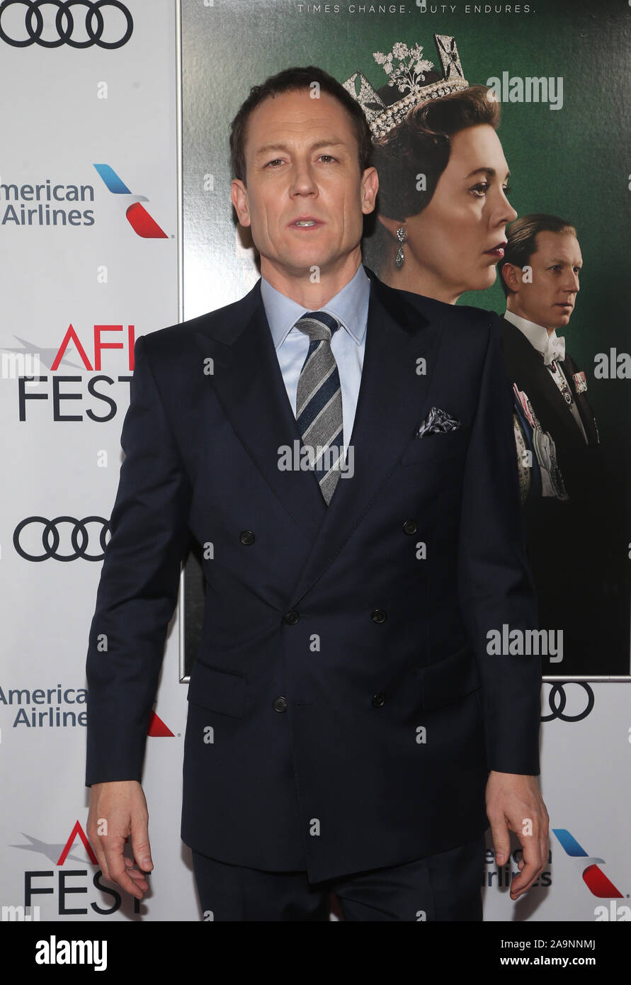 Hollywood, Ca. 16th Nov, 2019. Tobias Menzies, at The Crown Gala ...
