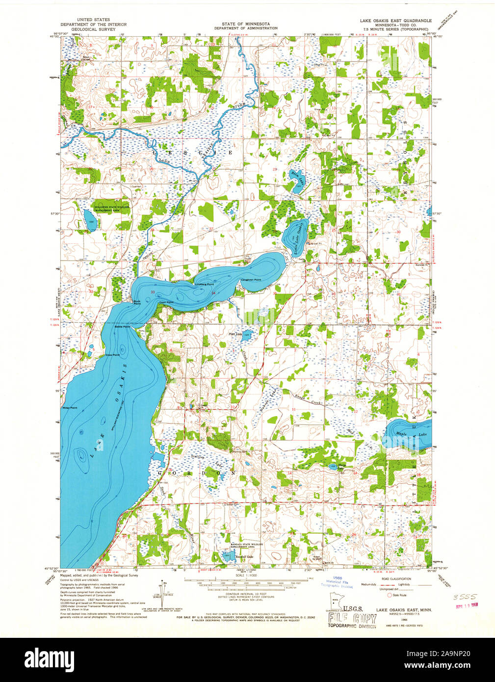 Map of osakis hi-res stock photography and images - Alamy