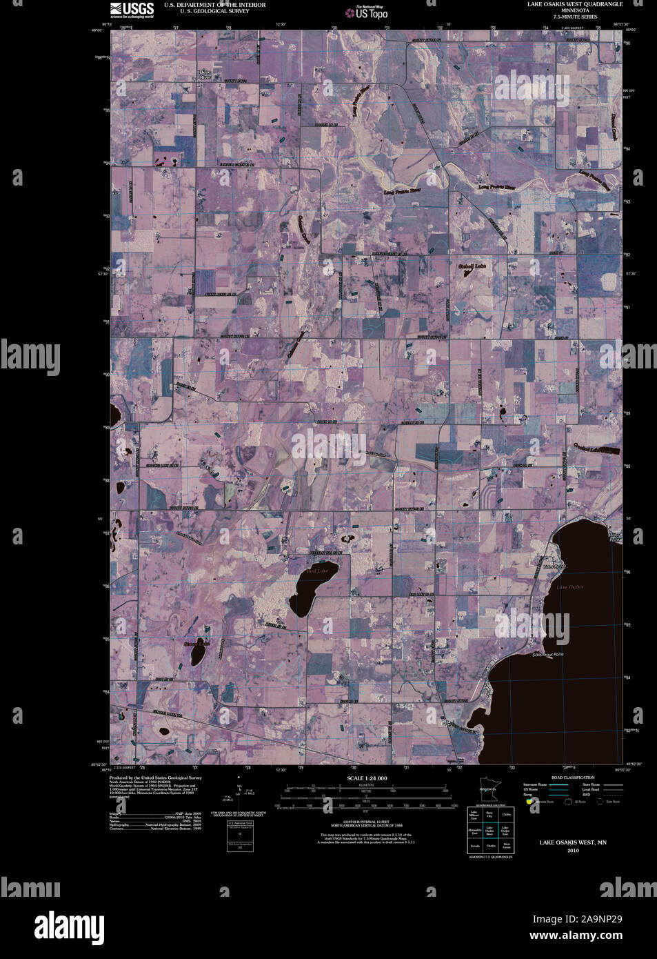 Map of osakis hi-res stock photography and images - Alamy