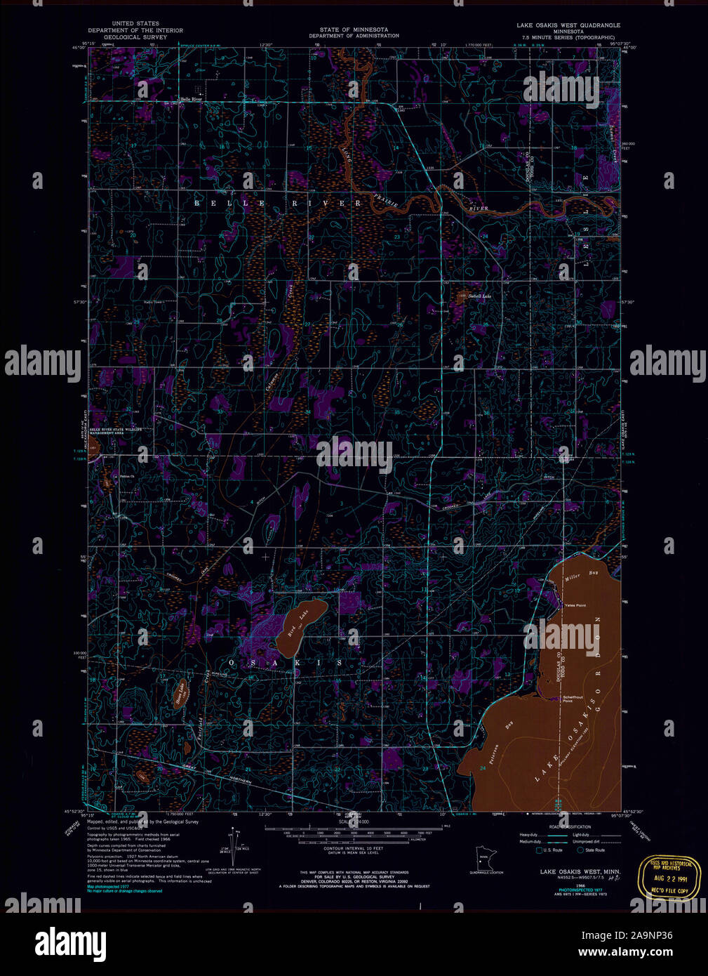 Map of osakis hi-res stock photography and images - Alamy