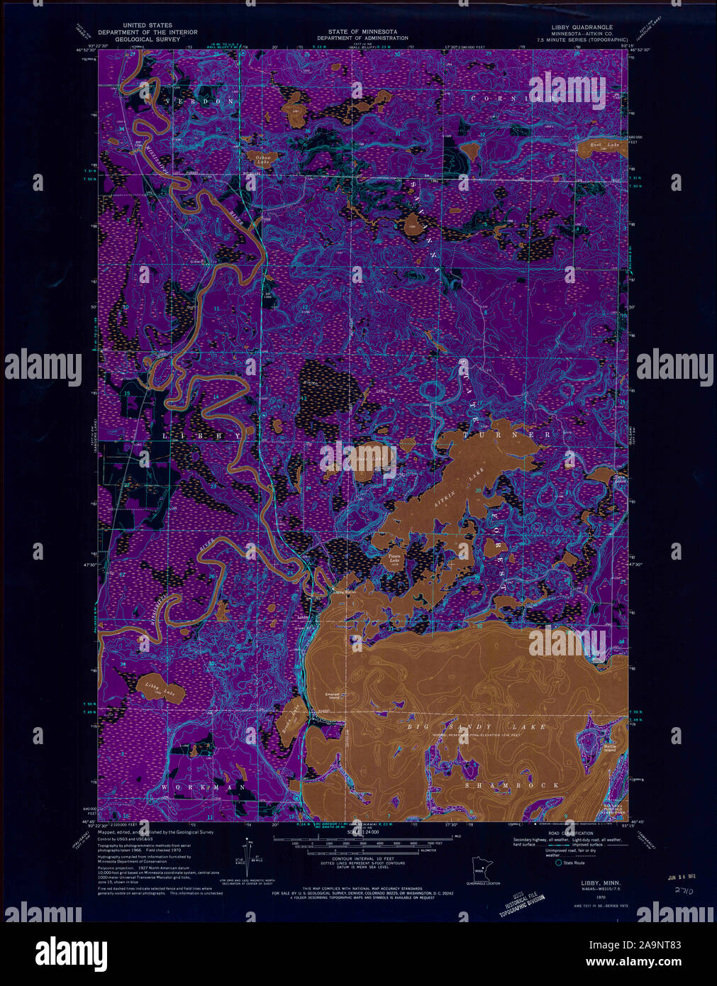 Map of libby hi-res stock photography and images - Alamy