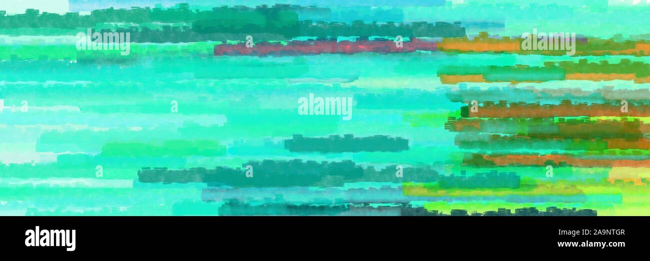 horizontal mosaic lines texture graphic with turquoise, tan and olive ...