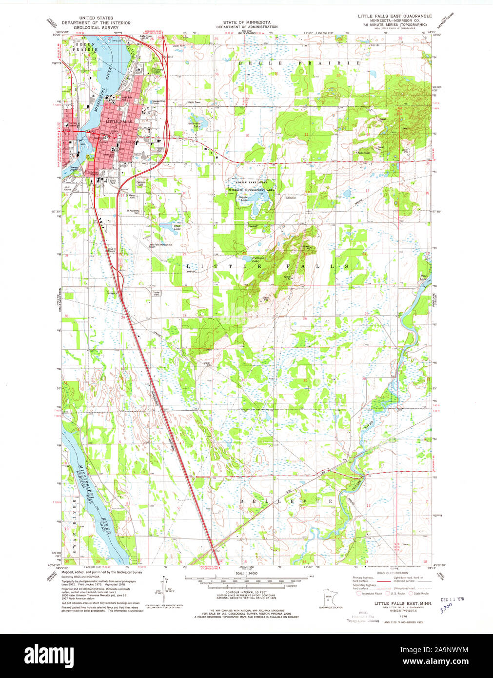 Map of little falls hi-res stock photography and images - Alamy