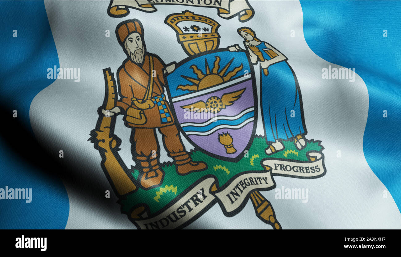 Edmonton flag hi-res stock photography and images - Alamy