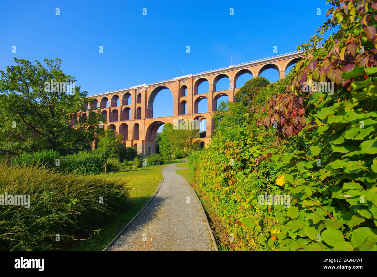 Goeltzsch Viaduct railway bridge in Saxony, Germany - Worlds largest ...