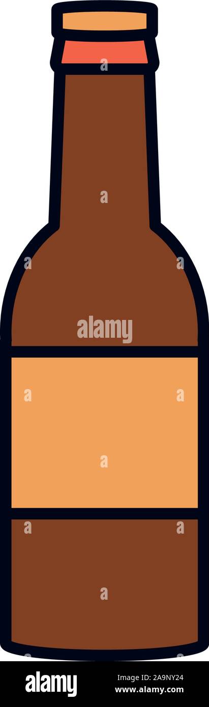 beer celebration party line fill design vector illustration Stock ...