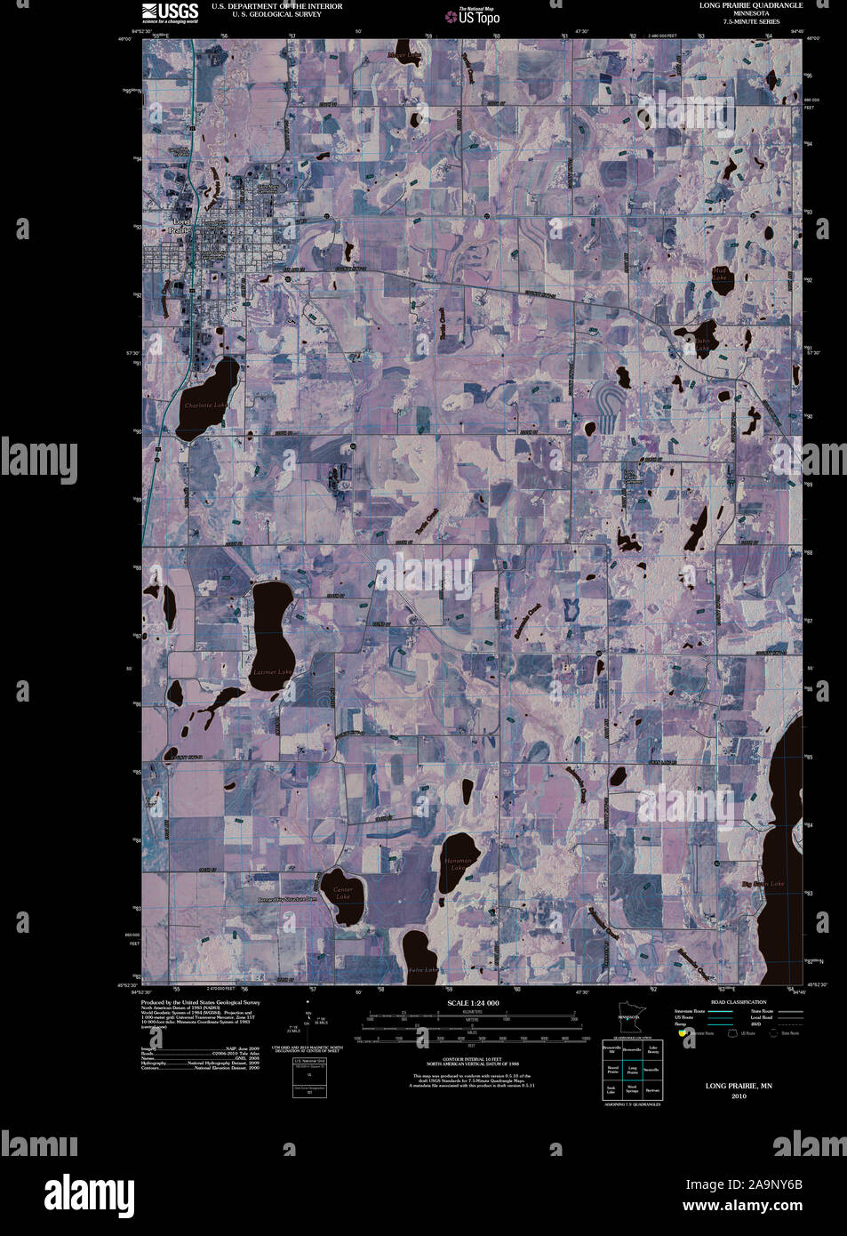 Map of long prairie hi-res stock photography and images - Alamy