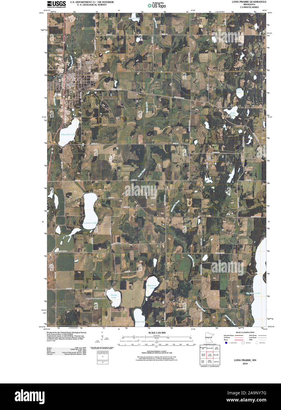 Map of long prairie hi-res stock photography and images - Alamy