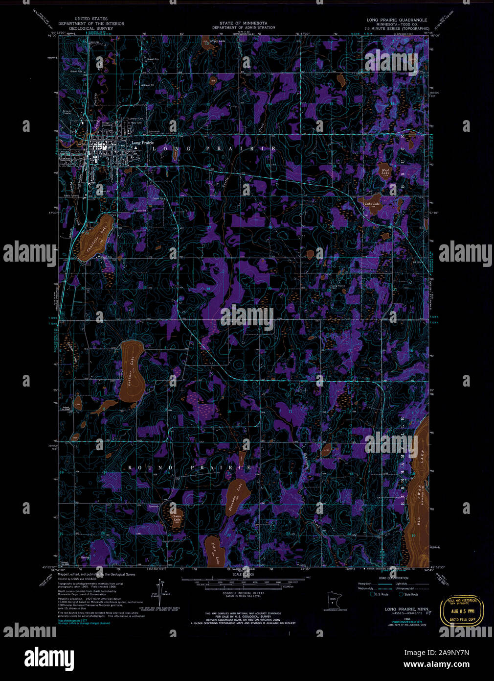 Map of long prairie hi-res stock photography and images - Alamy