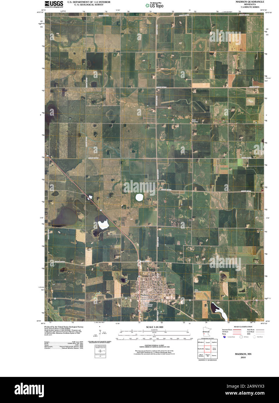 Madison minnesota map Cut Out Stock Images & Pictures - Alamy