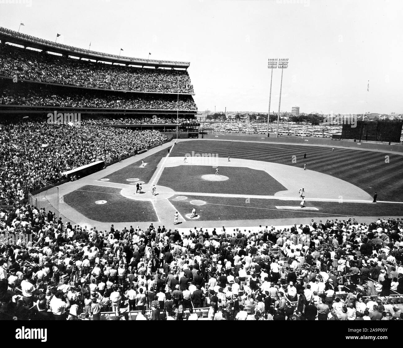 1965 - Photograph of Shea Stadium in New York City Stock Photo - Alamy