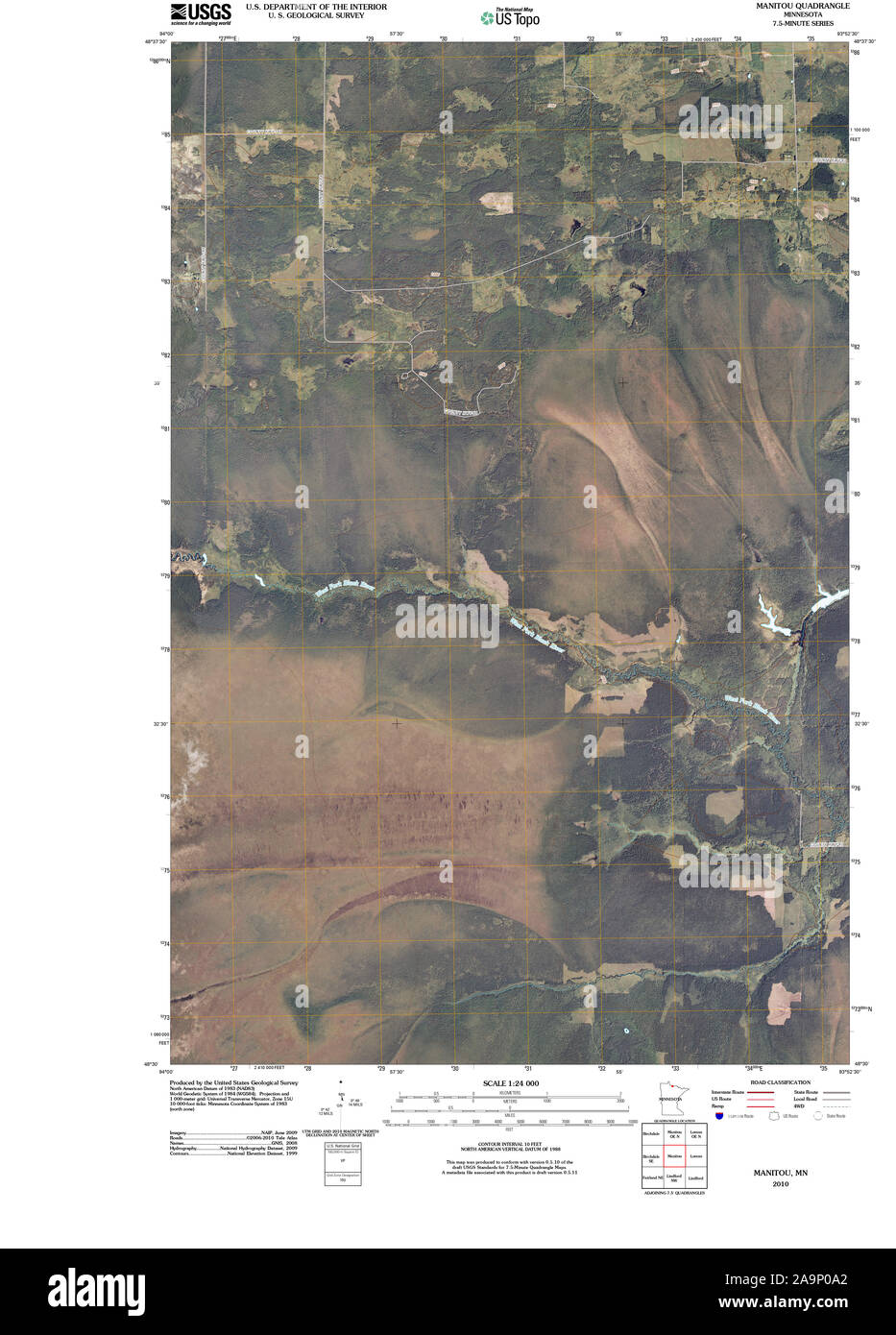 Map of manitou hi-res stock photography and images - Alamy