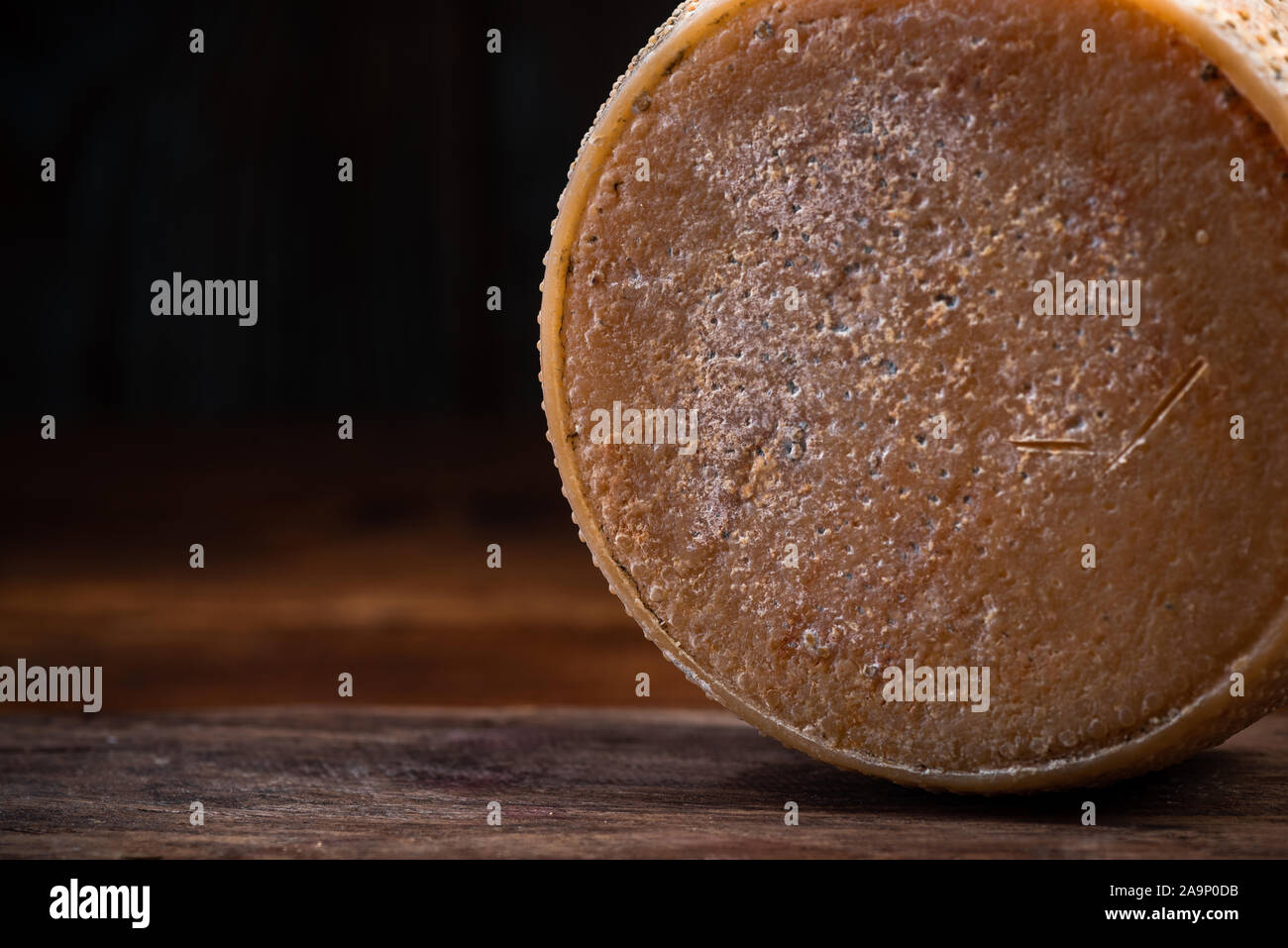 Whole Cheese Wheel . Traditional Food Produce Stock Photo - Alamy