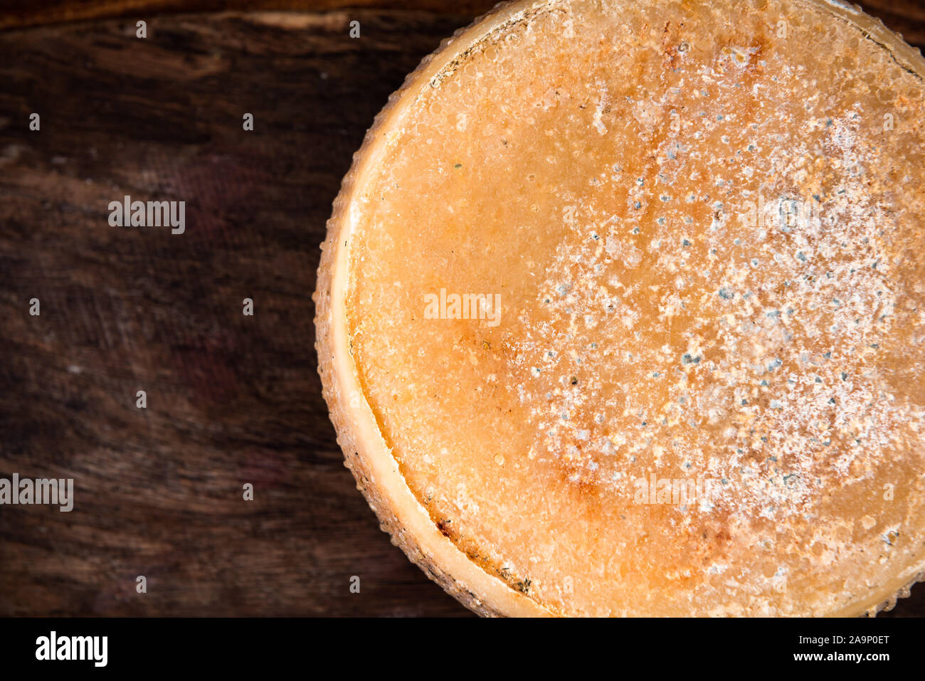 Whole Cheese Wheel . Traditional Food Produce Stock Photo - Alamy